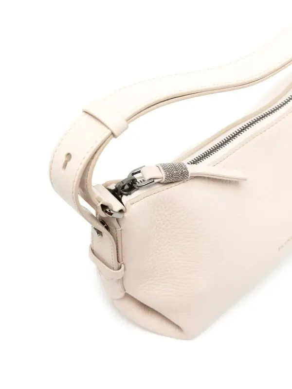 Brunello Cucinelli Logo-stamp Leather Top-handle Bag