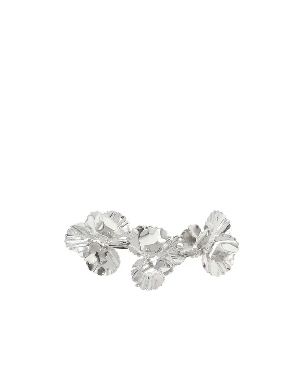 JENNIFER BEHR Pansy Silver-plated Hair Clip - Gray