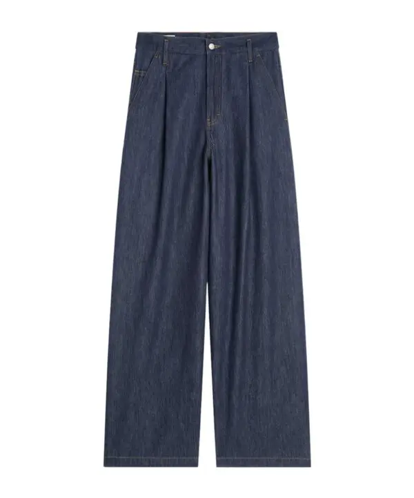Dries Van Noten Pleated Wide-leg Jeans