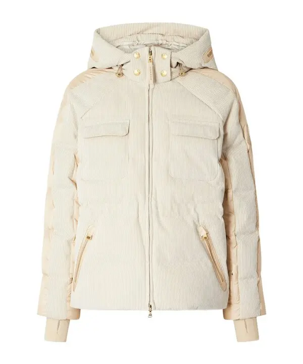 Bogner Marli Shell-trimmed Corduroy Down Jacket - White