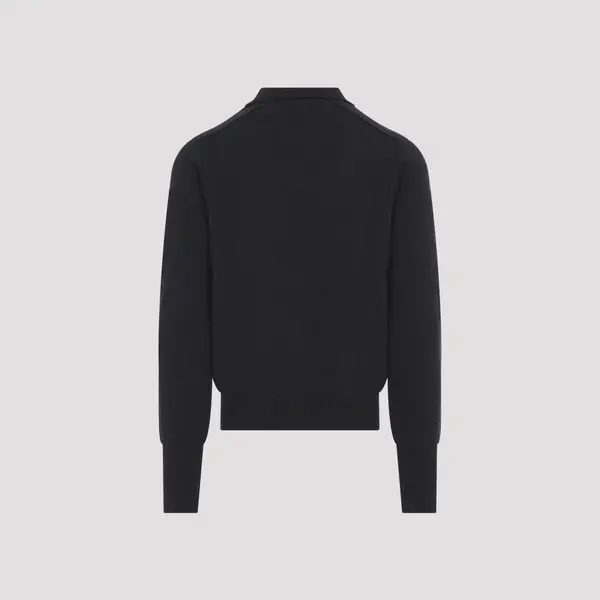 Studio Nicholson Long-sleeve Knitted Polo Shirt