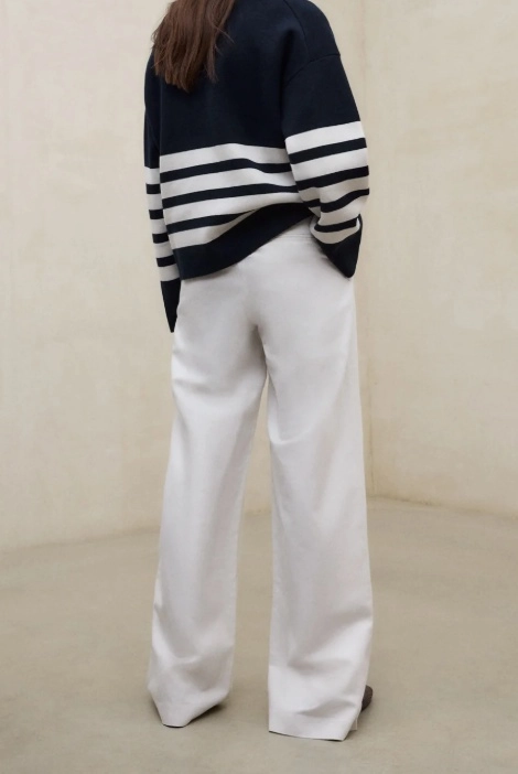 ECOALF Pleated Wide-leg Trousers