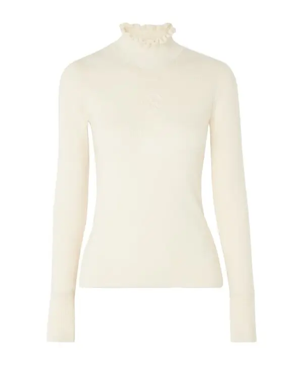 Cordova Ruffled Turtleneck Sweater