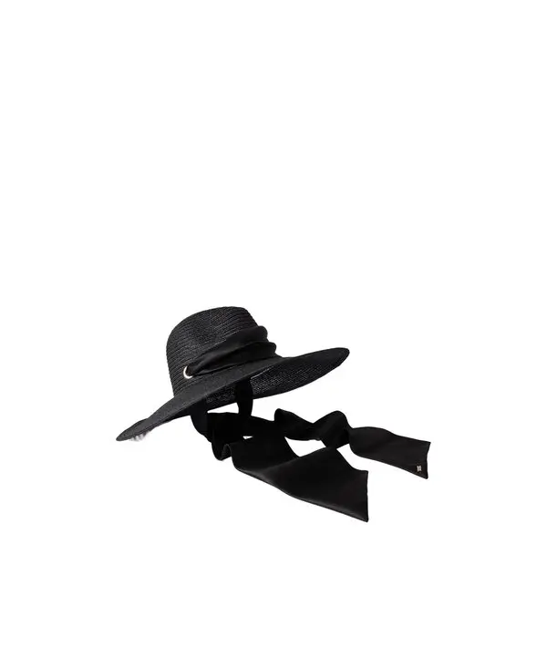 Eugenia Kim Cassidy Grosgrain-trimmed Hemp Sunhat - Black