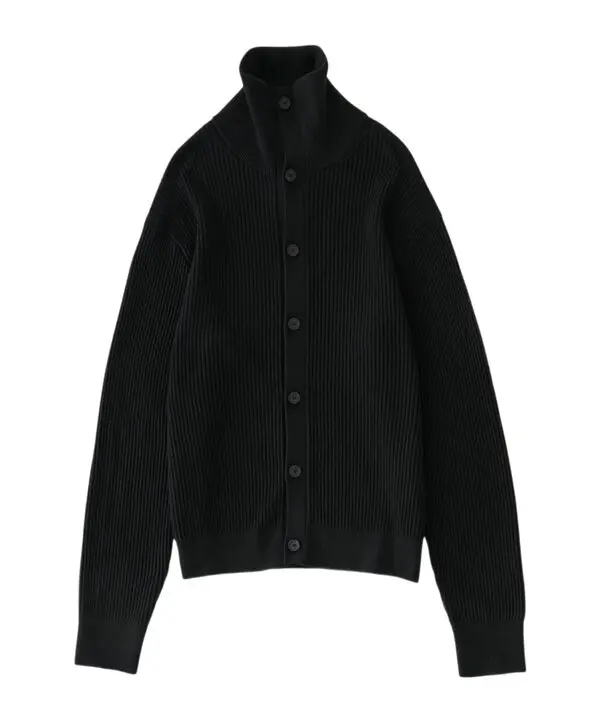 Studio Nicholson Ribbed Knit High Neck Top