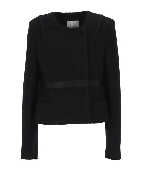 PATOU Long Sleeve Casual Jacket With Belt