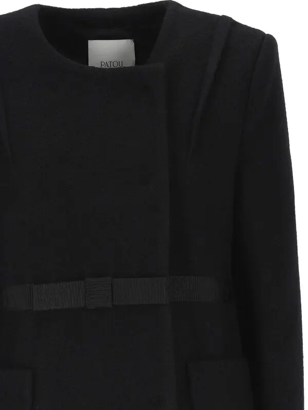PATOU Long Sleeve Casual Jacket With Belt