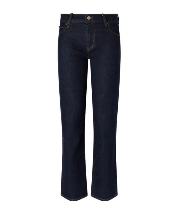 FRAME High-waisted Denim Flared Pants