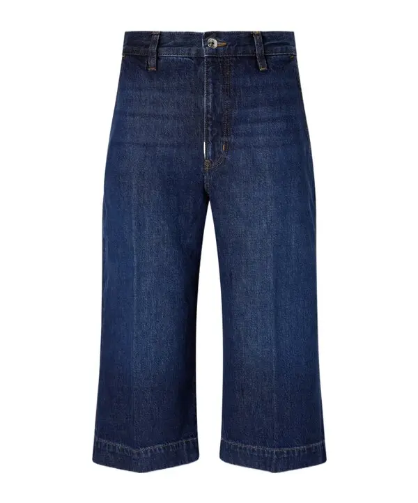 FRAME High-waisted Straight Leg Cropped Denim Pants