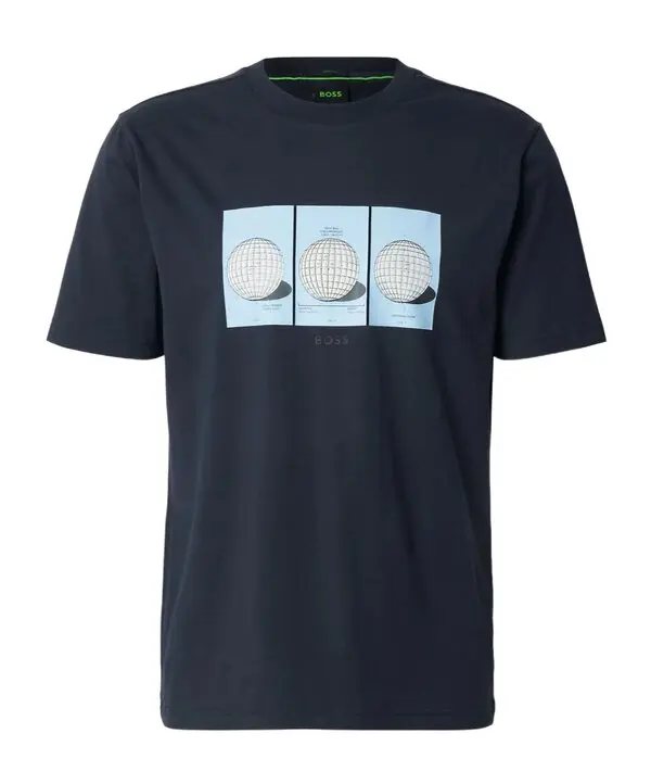 Hugo Boss Graphic Print T-shirt - Navy Blue