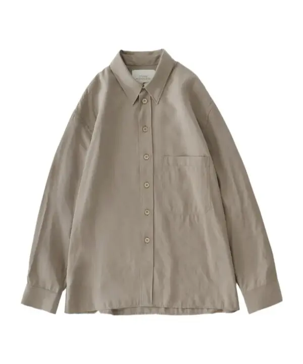 Studio Nicholson Relaxed Long Sleeve Shirt - Beige