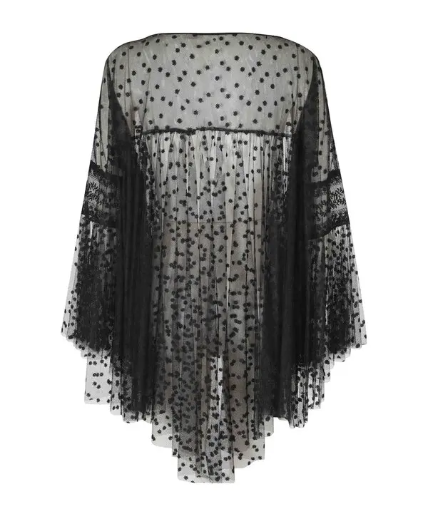 Alberta Ferretti Star Print Flared Sleeve Blouse