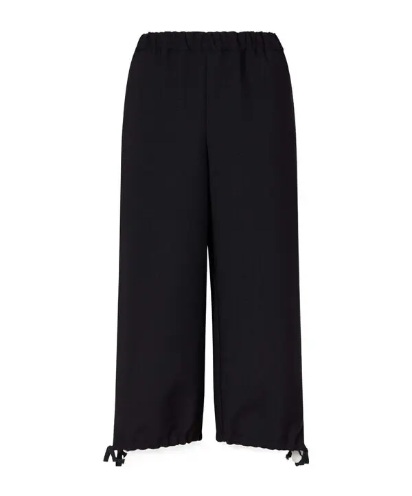 Comme Des Garçons Gabardine Wide-leg Pants - Black