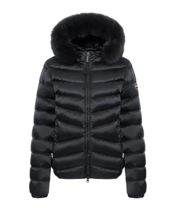 COLMAR Down Jacket With Faux Fur Hood