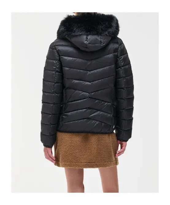 COLMAR Down Jacket With Faux Fur Hood