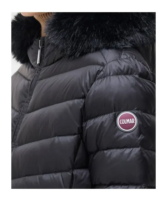COLMAR Down Jacket With Faux Fur Hood
