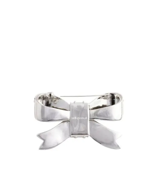 SELF-PORTRAIT Crystal Bow Brooch