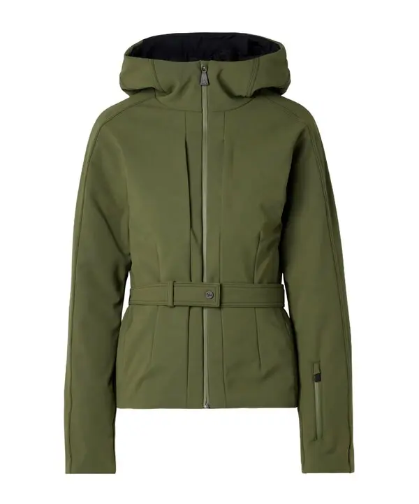 Aztech Mountain Bella Belted Hooded Padded Down Ski Jacket