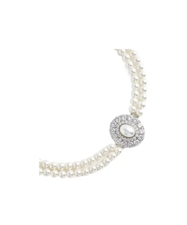 SELF-PORTRAIT Pearl Crystal Choker
