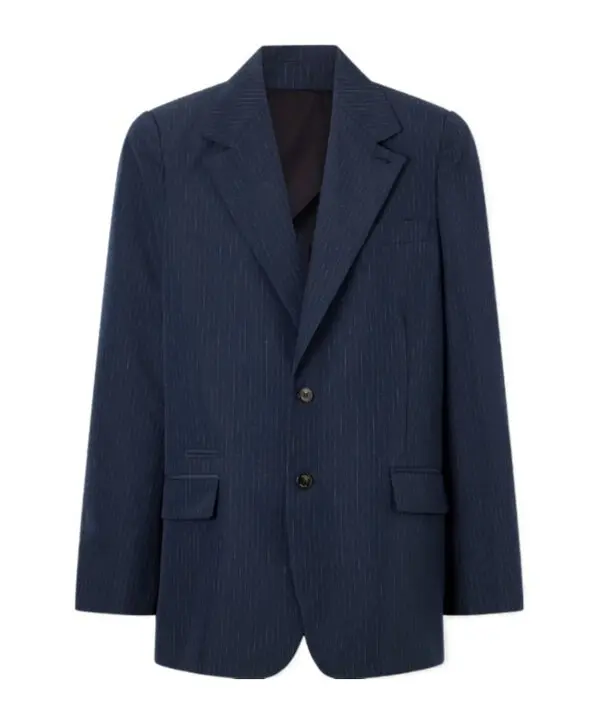 WILLY CHAVARRIA Pinstriped Woven Blazer