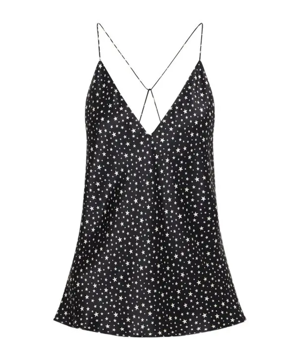 NILI LOTAN Star-pattern Slip Mini Dress