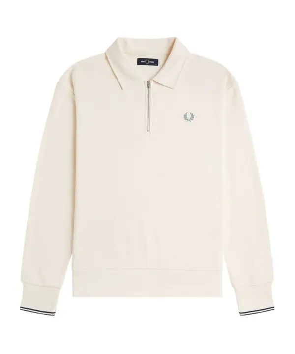 Fred Perry Half Zip Collared Sweatshirt