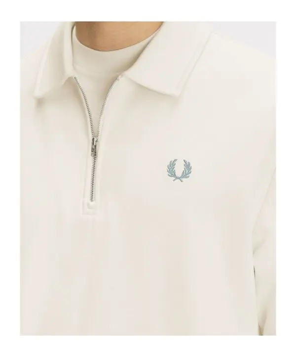 Fred Perry Half Zip Collared Sweatshirt