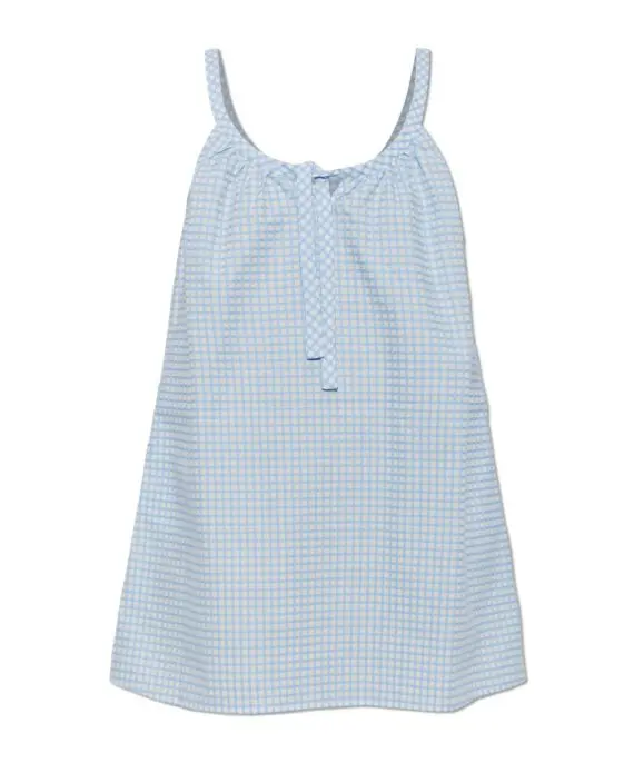 Posse Sleeveless Dress - Blue Plaid