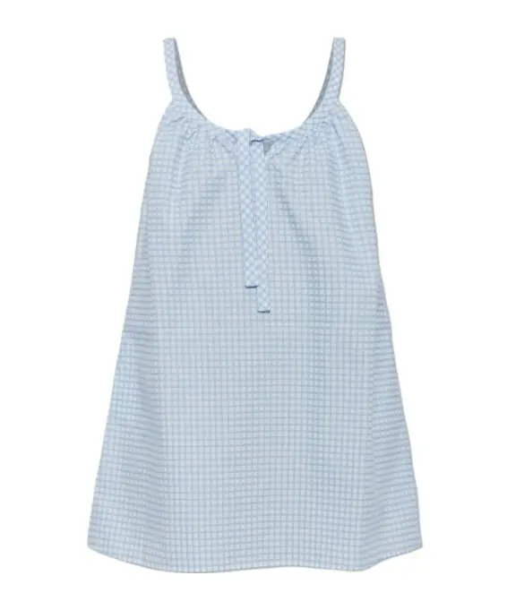 Posse Lila Gingham Mini Dress - Blue Plaid