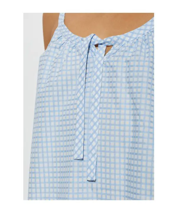Posse Lila Gingham Mini Dress - Blue Plaid