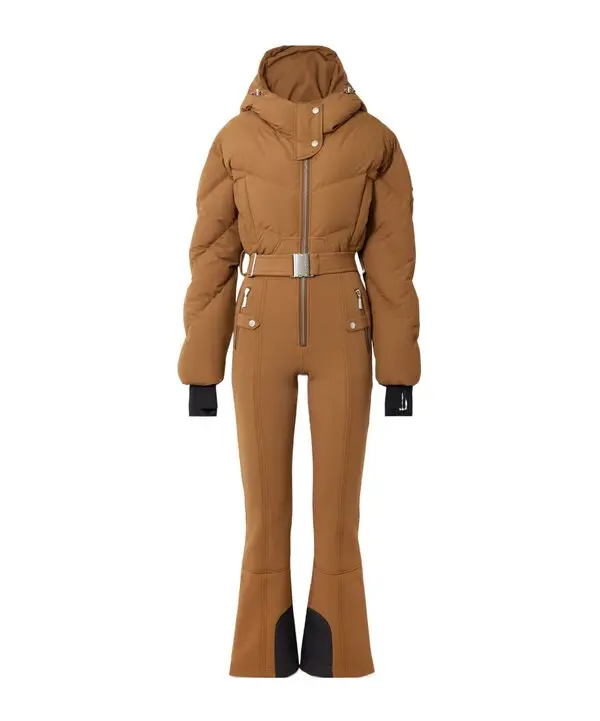 Cordova Ajax Hooded Belted Recycled Quilted Down Ski Suit