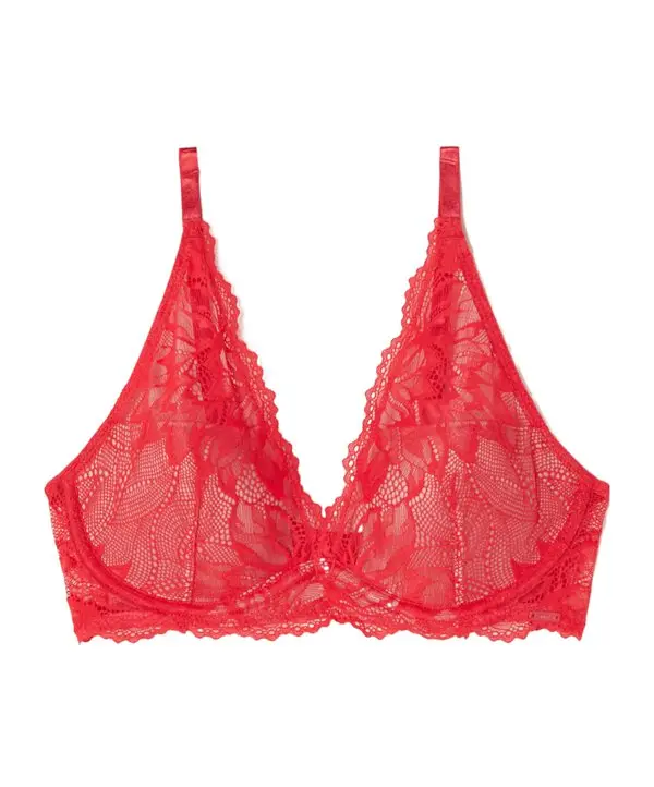 Calvin Klein Lace Bra - Red