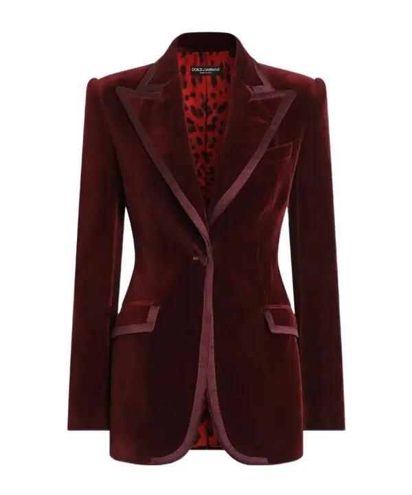Dolce & Gabbana Single-breasted Velvet Blazer