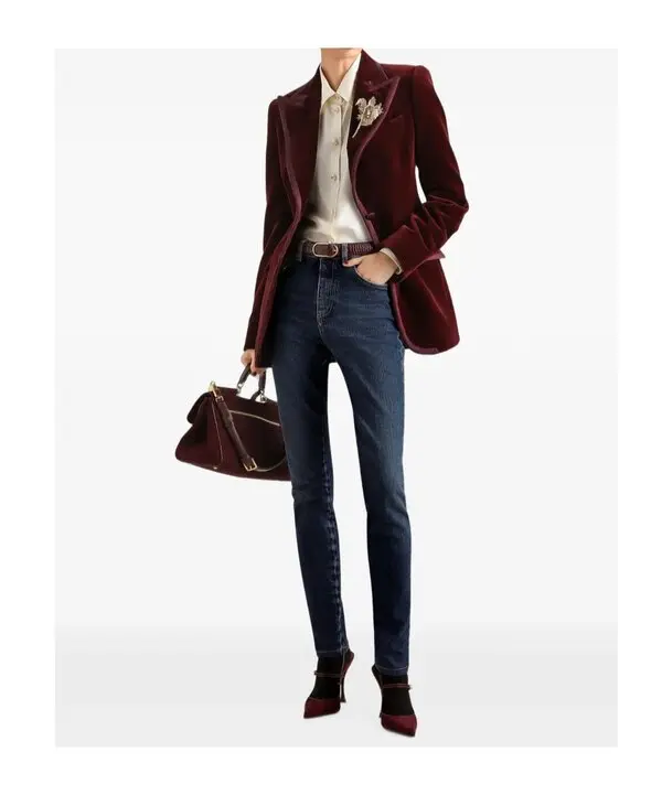Dolce & Gabbana Single-breasted Velvet Blazer
