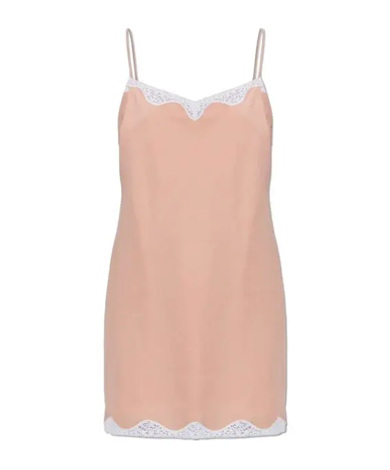 Posse Cami Dress With Spaghetti Straps And Lace Trim - Blossom
