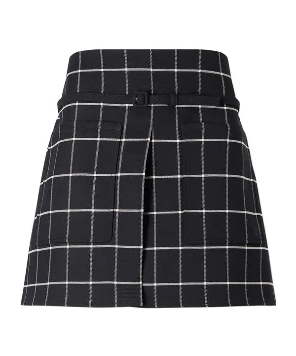 COURREGES Checked Mini Skirt