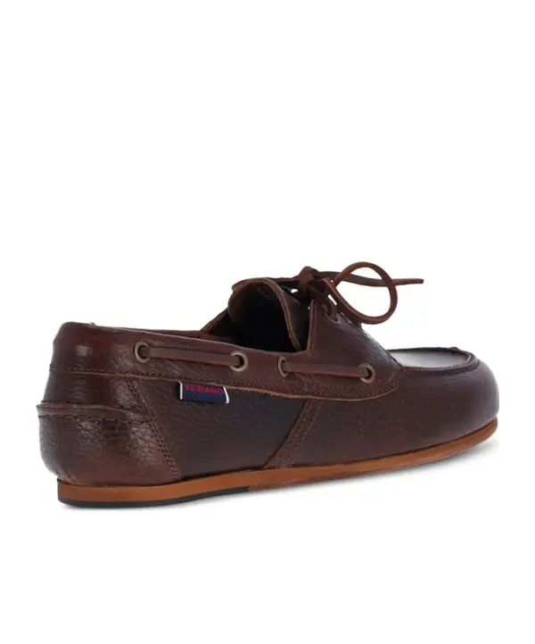 SEBAGO Moccasin Flats With Lace-up Detailing - Brown