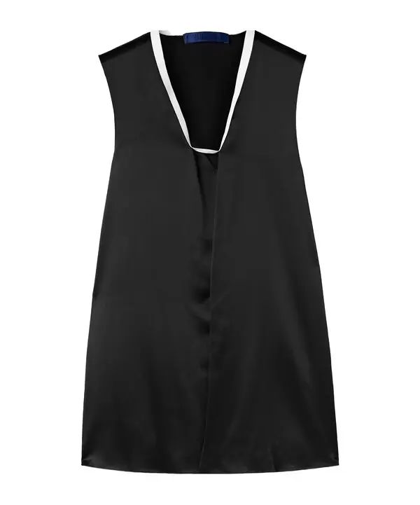 Sharon Wauchob Grosgrain-trimmed Silk Top