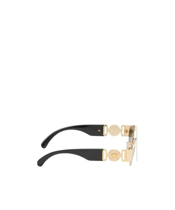 Versace Oval Frame Sunglasses With Medusa Detail