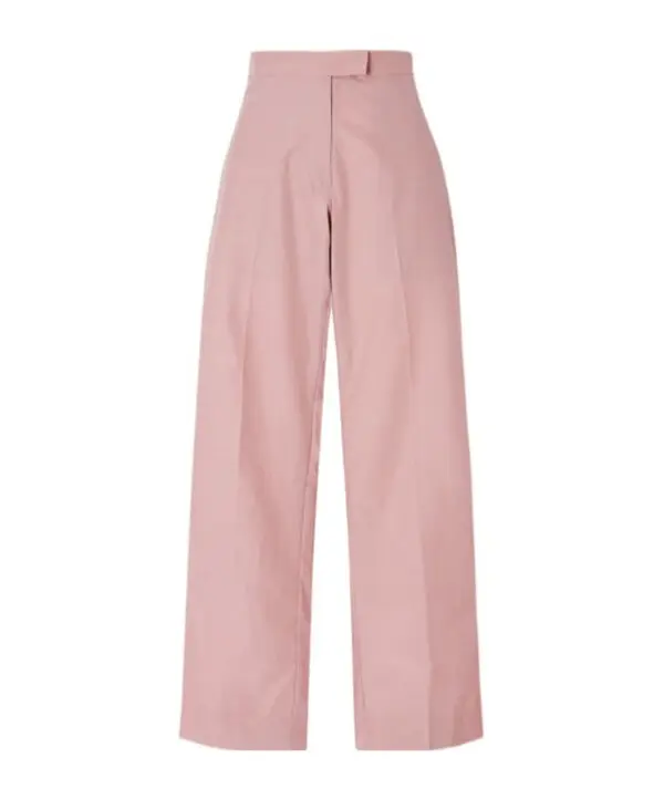 Sharon Wauchob High-waisted Straight-leg Cotton-silk Blend Trousers