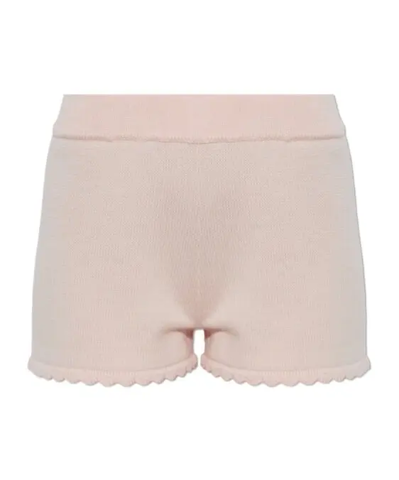 Posse Wide-leg Shorts With Elastic Waist - Soft Pink