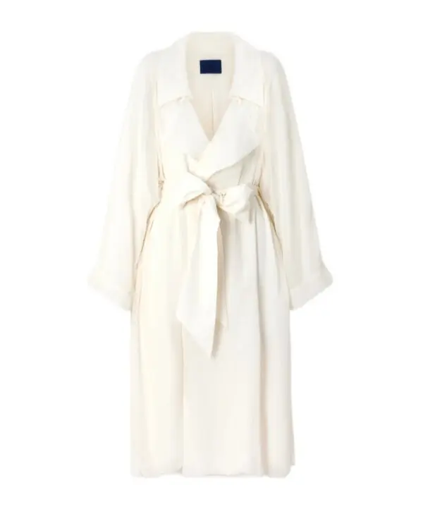 Sharon Wauchob Belted Silk-blend Trench Coat