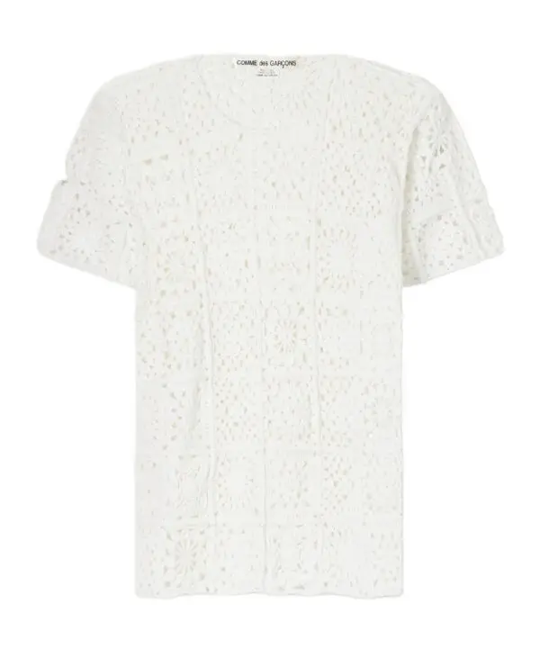 Comme Des Garçons Crocheted Cotton Top