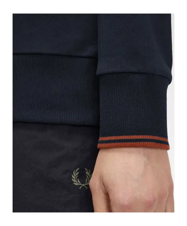 Fred Perry Half Zip Collared Sweatshirt