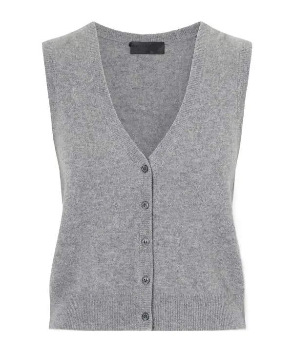 NILI LOTAN Porter Cashmere V-neck Sweater Vest