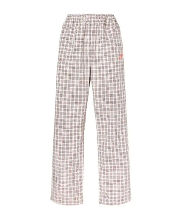WILLY CHAVARRIA Checked Wide-leg Trousers