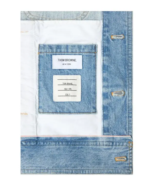 Thom Browne Selvedge Backstrap Denim Jacket