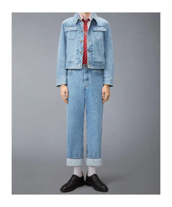 Thom Browne Selvedge Backstrap Denim Jacket
