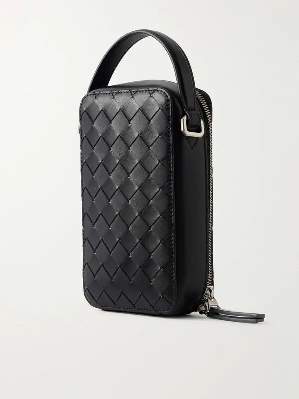 Bottega Veneta Getaway Intrecciato Leather Messenger Bag