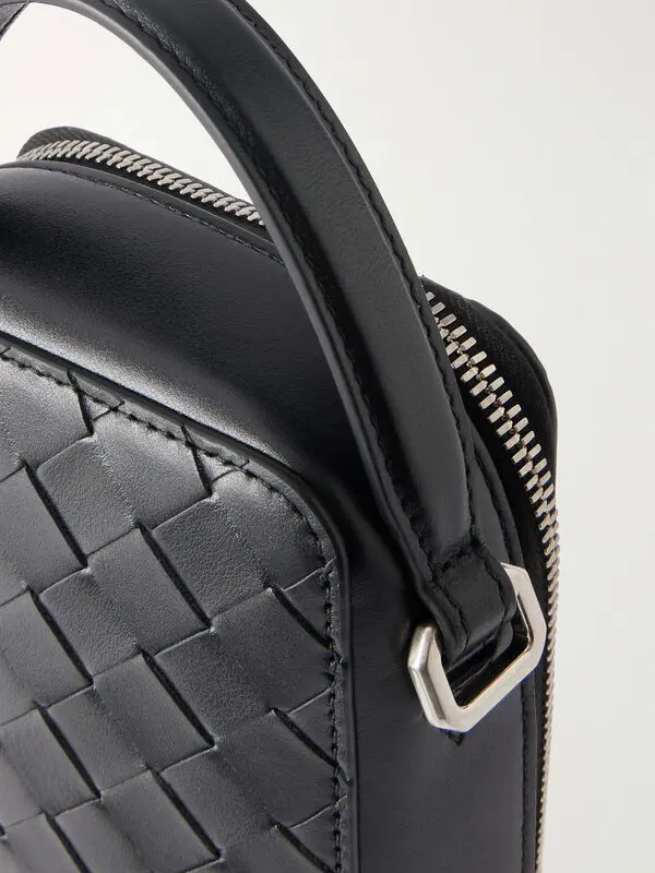 Bottega Veneta Getaway Intrecciato Leather Messenger Bag